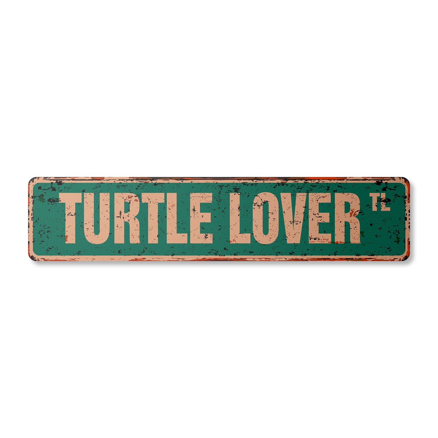 TURTLE LOVER Vintage Aluminum Street Sign pet tortoise Metal Sign ...
