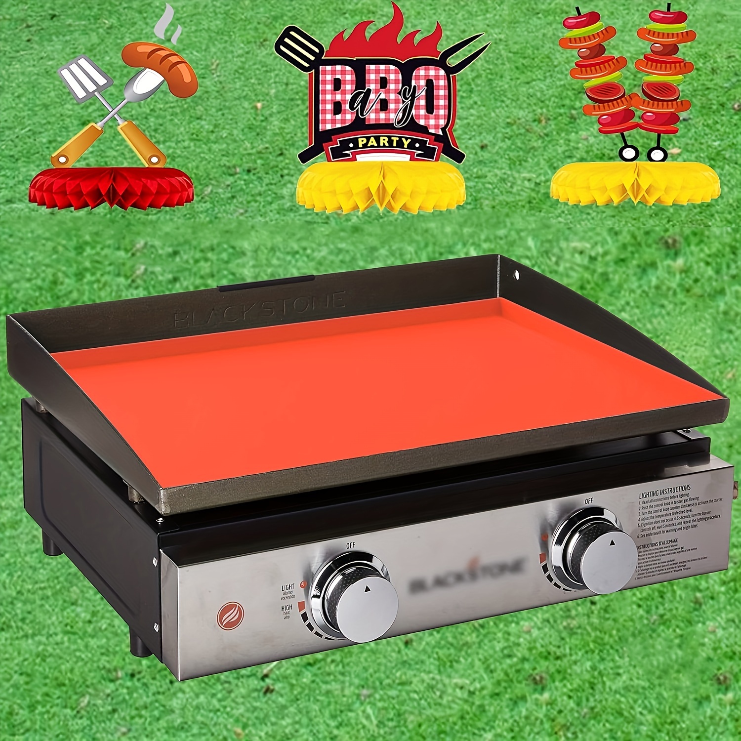 TURTM 1/2pcs Premium Silicone Pan Mat Cover - Ultimate Heavy-Duty Food ...