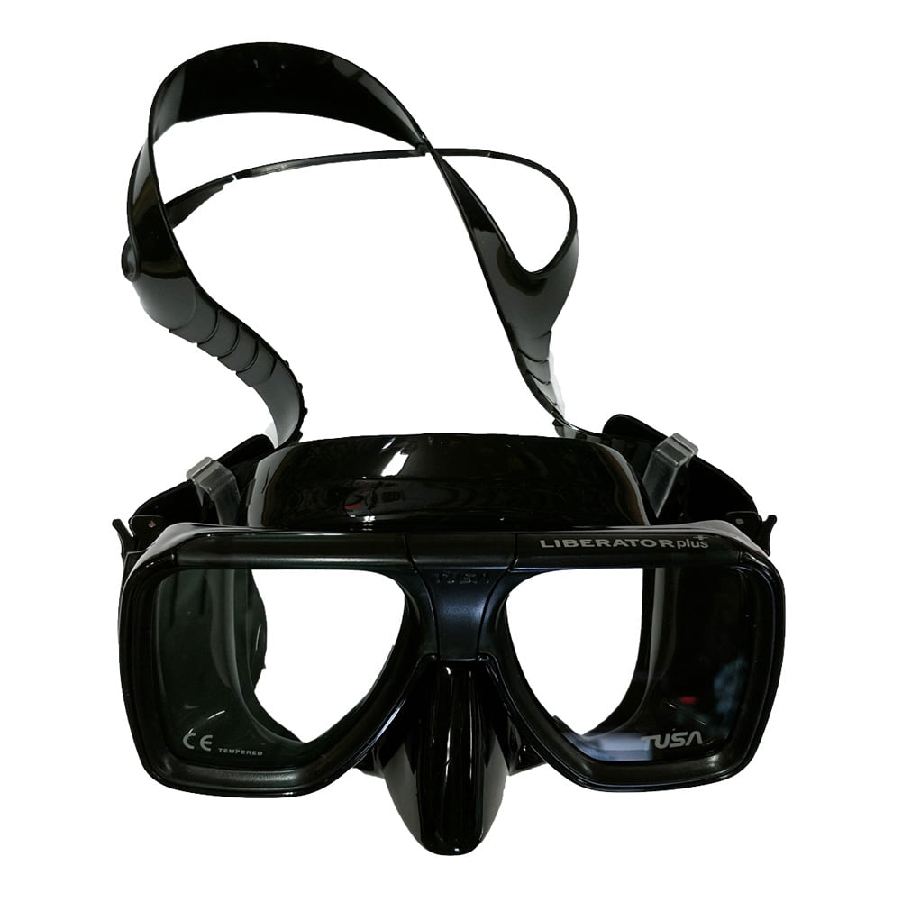 TUSA Liberator Plus Black/Black Diving Mask (TM-5700QB-BK) - Walmart.com