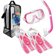 Intex Reef Rider Sport Swim Pool Diving Goggle Mask Snorkeling Set, 14 ...
