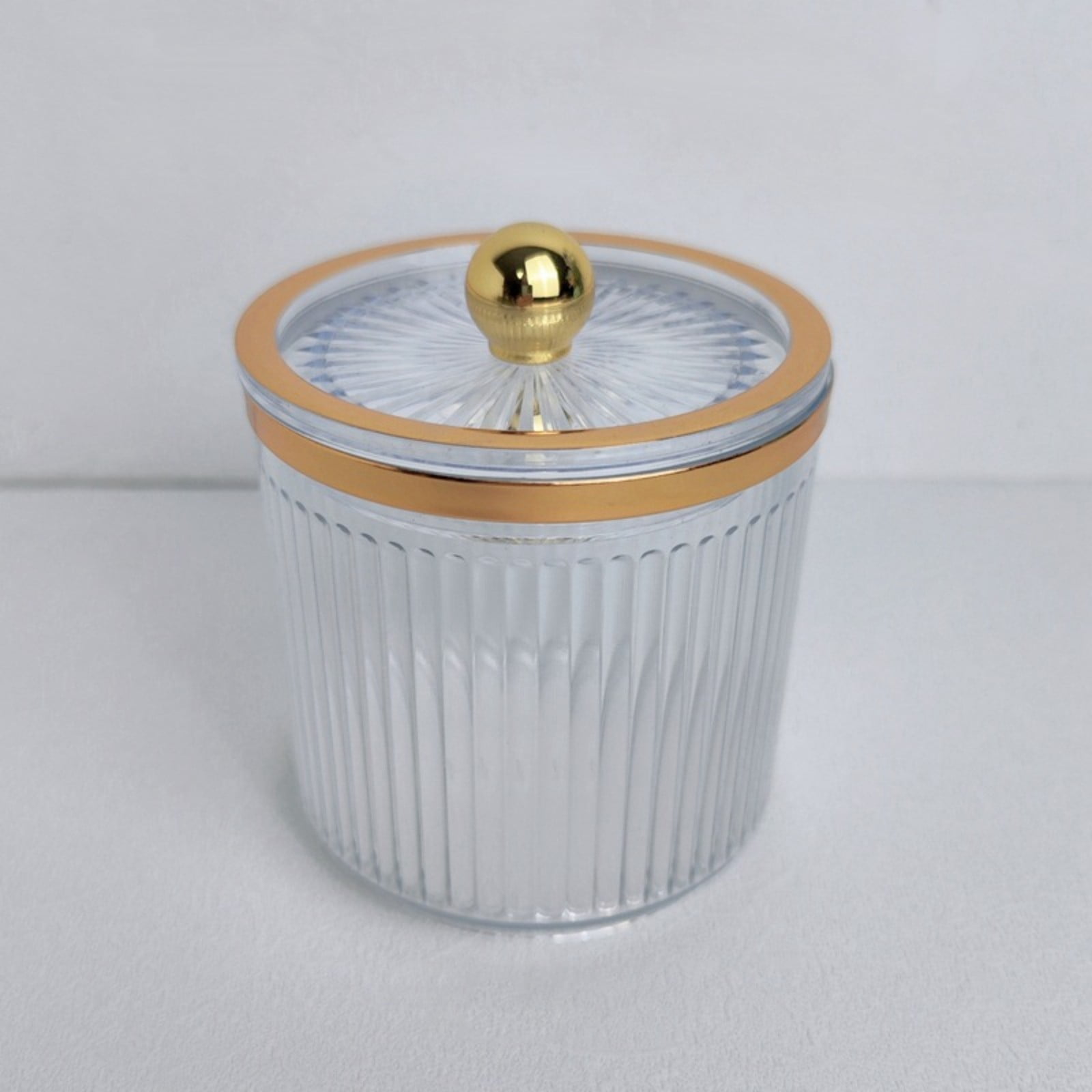 TUSANG Glass Qtip Holder,Makeup Cotton Holder Jar,Dispenser Cotton Ball ...