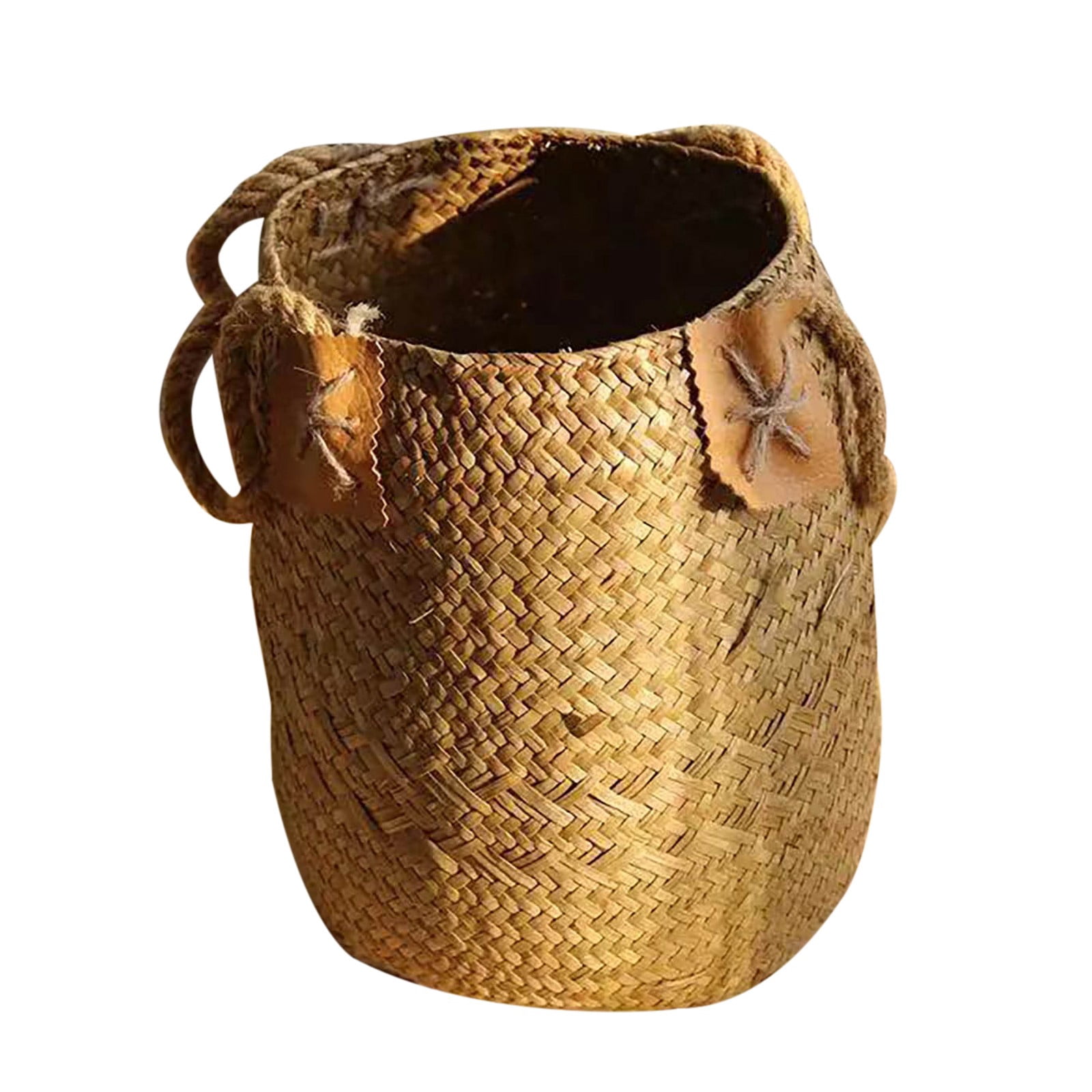 TUSANG Woven Basket with Handle, Woven Storage Basket, Multifunctional ...