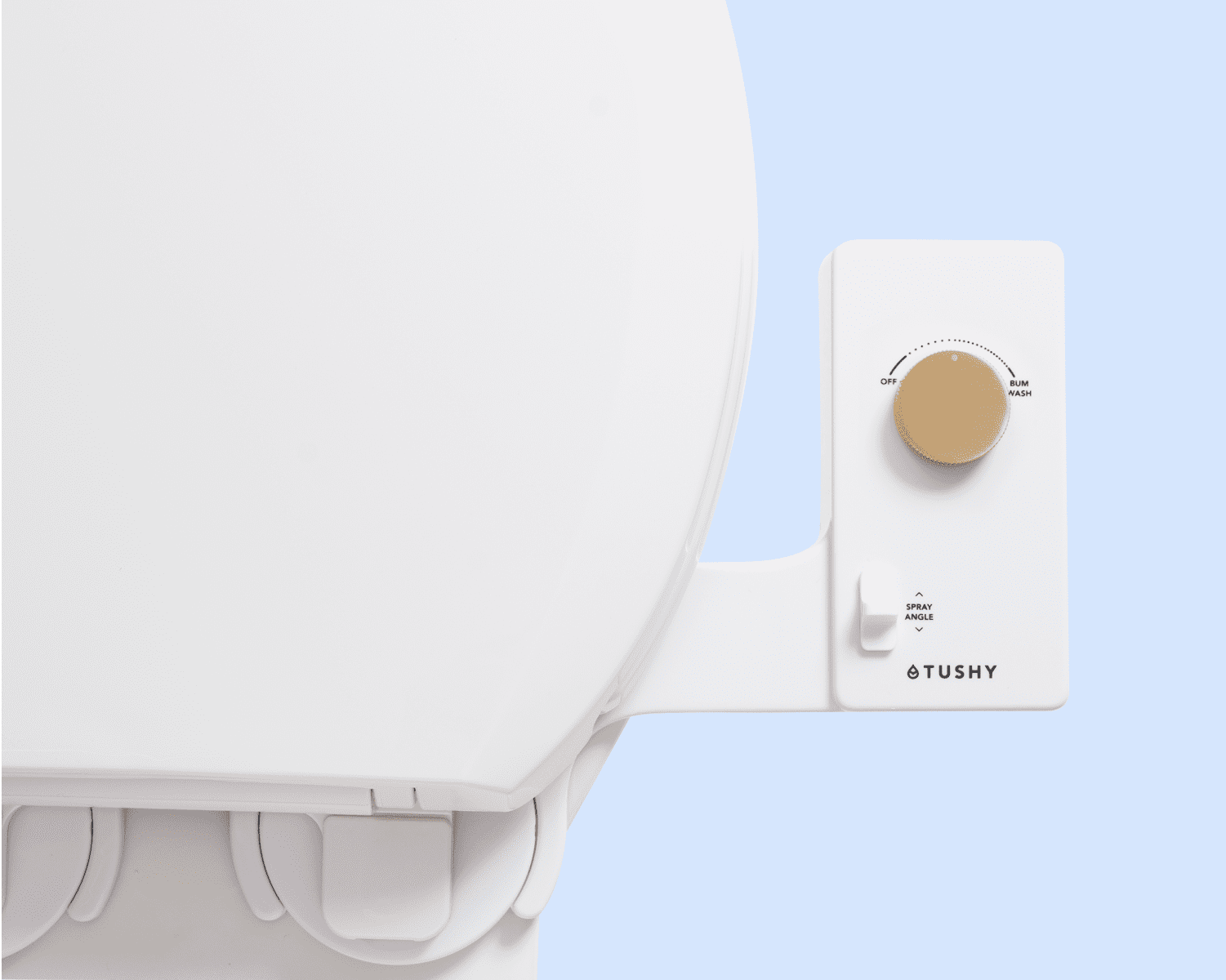 Tushy Classic 30 Whitegold Self Cleaning Abs Bidet Toilet Seat