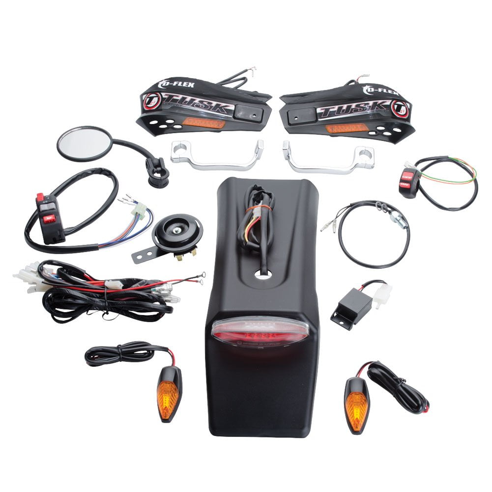 TUSK Motorcycle Enduro LED Lighting Kit with Handguard Turn Signals for ...