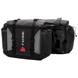 TUSK Olympus Pannier Bags with Universal Pannier Rack Mounts Black/Grey ...