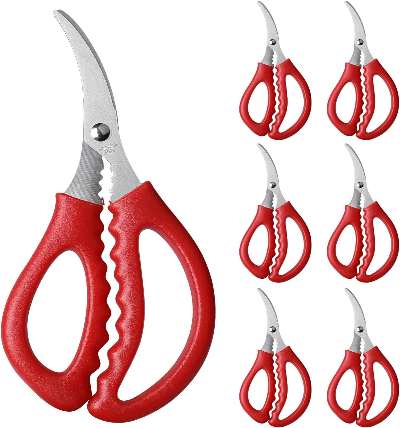 TUTUDOW Seafood Scissors for Kitchen Seafood Fish Crab Shrimp Lobster ...