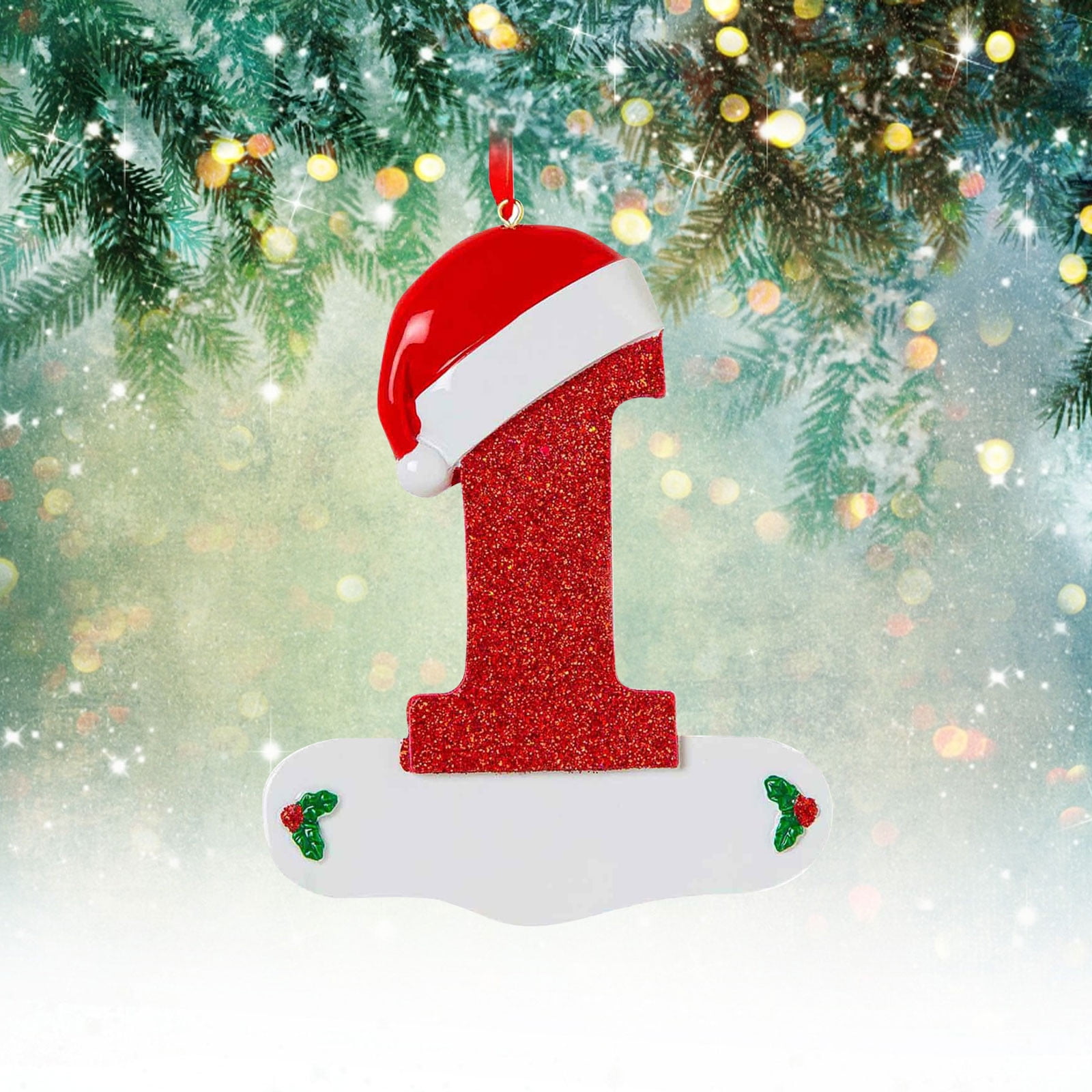 TUTUnaumb 2022 Winter Christmas Little Red Hat Letter Pendant DIY ...