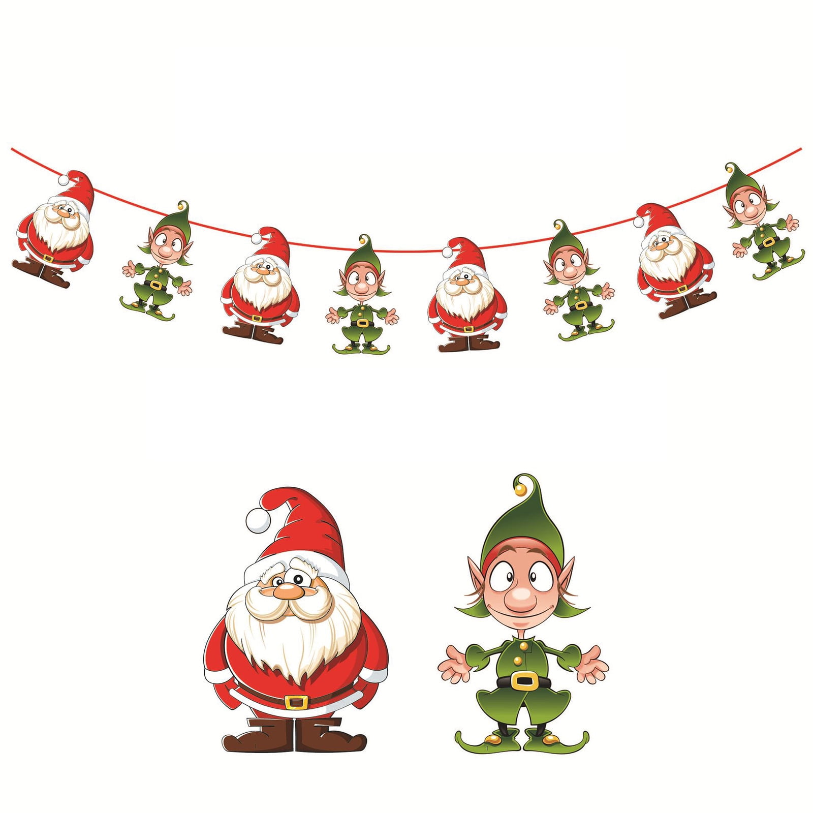 TUTUnaumb 2022 Winter Christmas Paper Banner Christmas Decorations ...