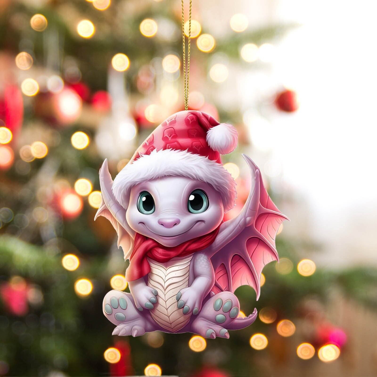 TUTUnaumb 2024 Dragon Baby with Hat Hanging Ornaments for Christmas ...