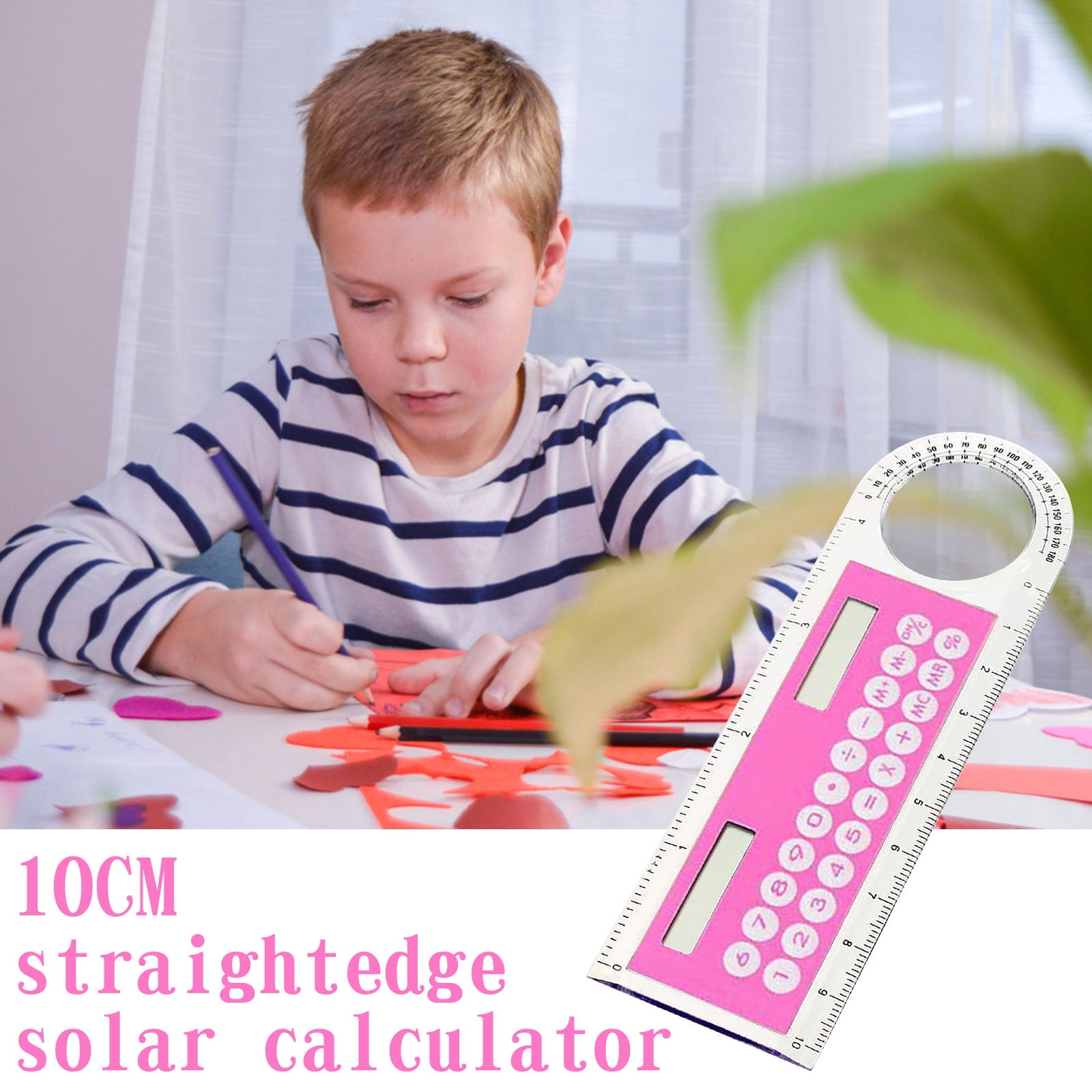 TUTUnaumb 3-in-1 10cm Solar Ruler Calculator Multifunctional Large ...