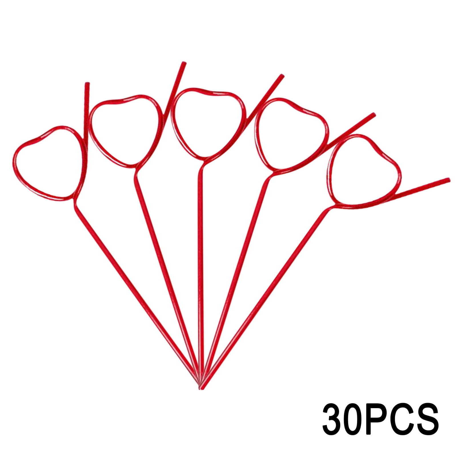 TUTUnaumb 30 Pcs Plastic Assorted Silly Straws Colorful Reusable ...