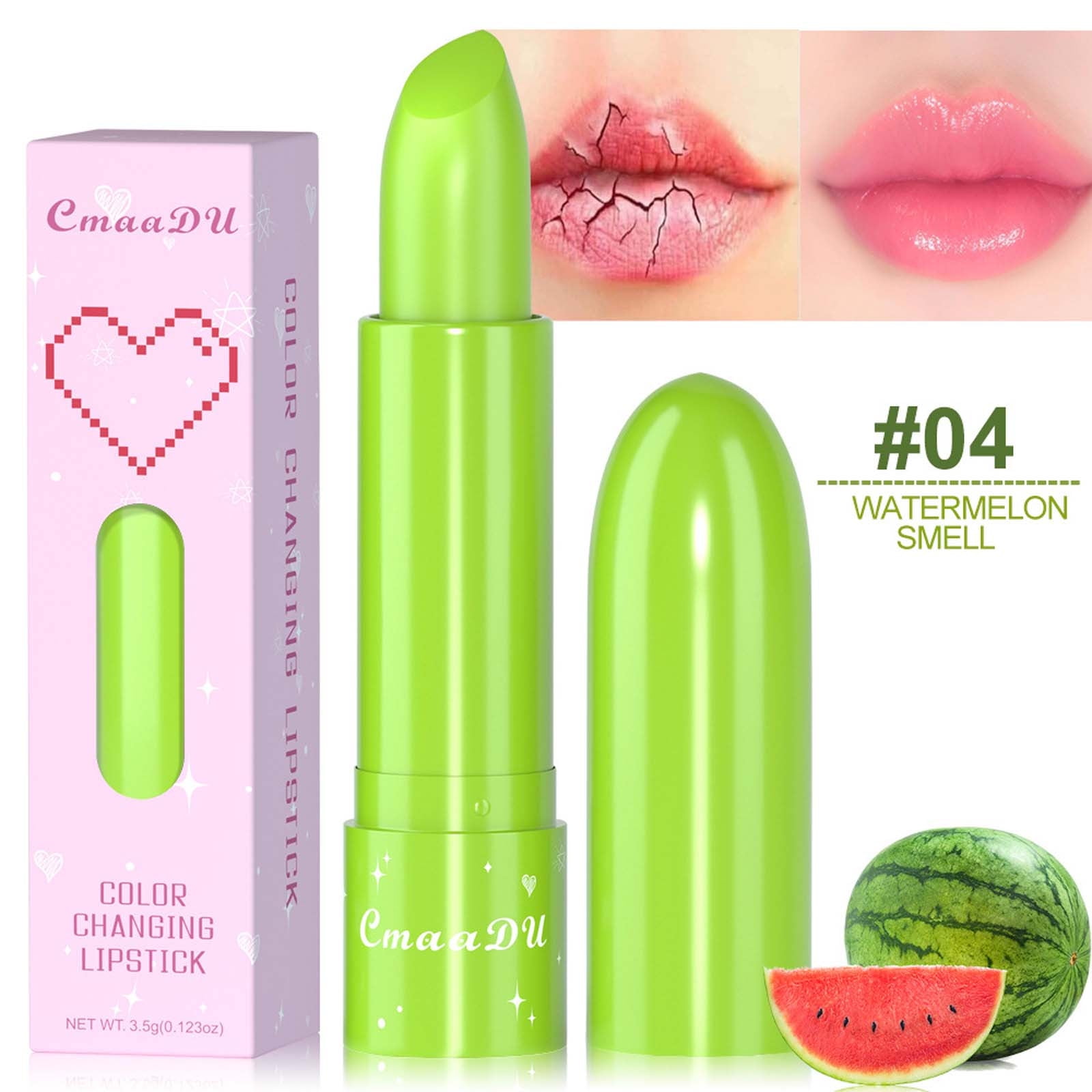 TUTUnaumb 6-color Fruit Flavored Color Changing Moisturizing Lipstick ...