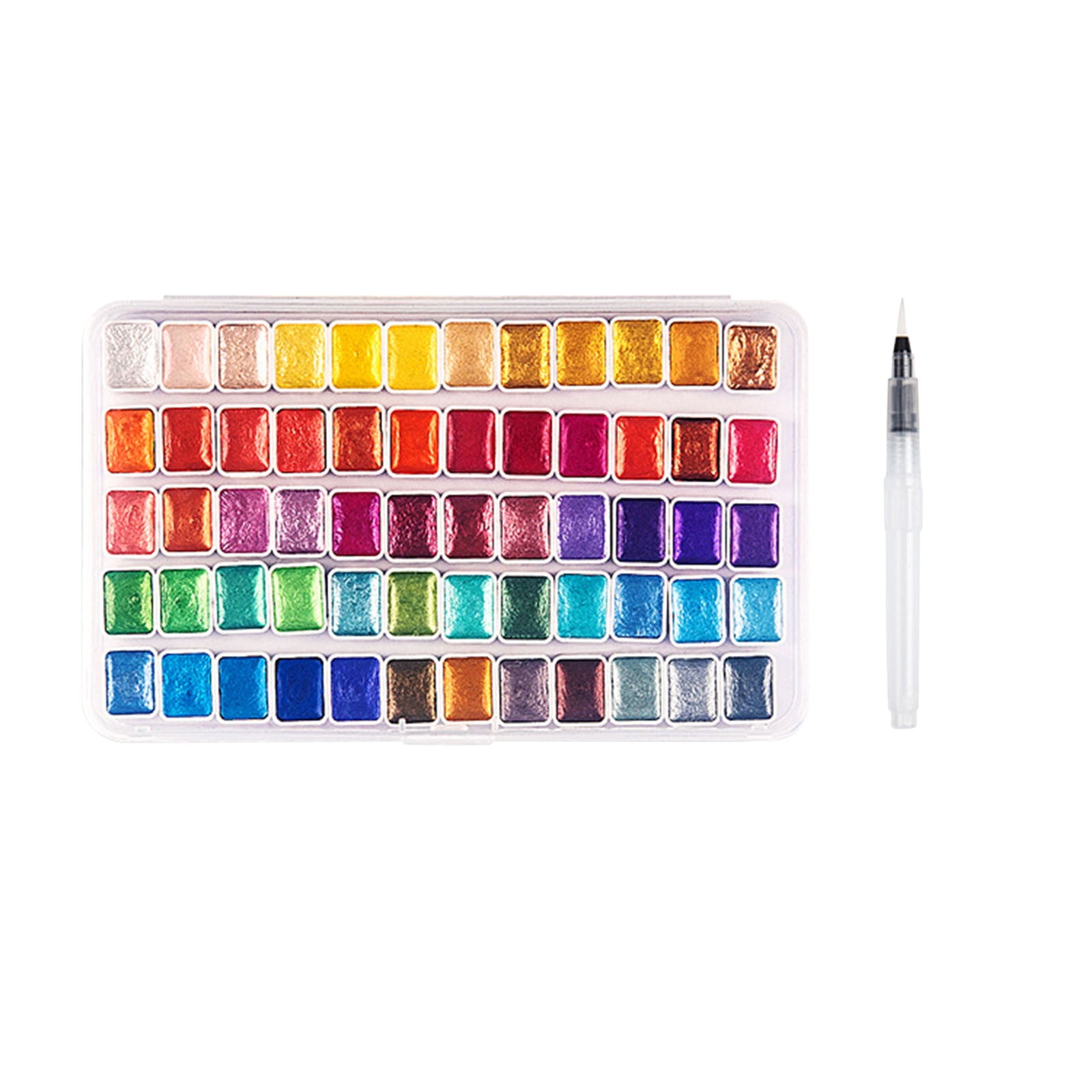 TUTUnaumb 60 Colors Watercolor Painting Set, 60 Colors of Pearlescent ...