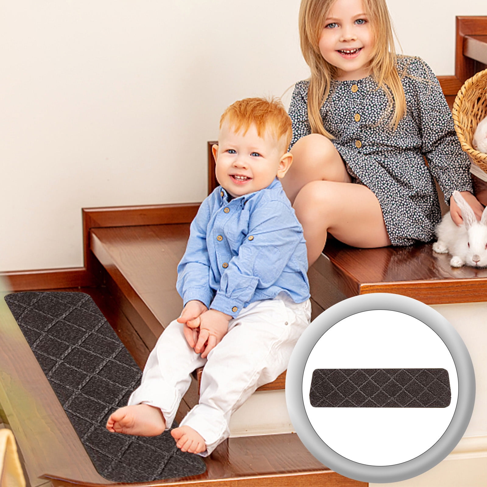 TUTUnaumb 8 X 30in Non-Slip Carpet Stair Treads Non-Slippery Rug Slip ...