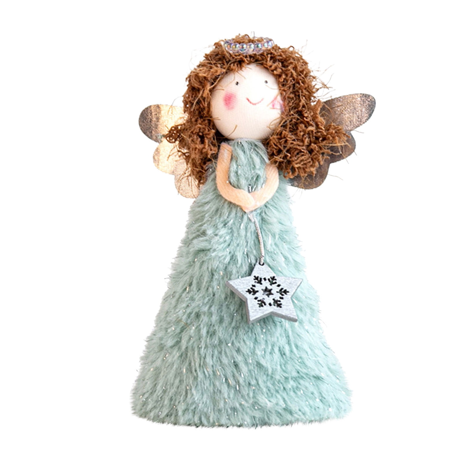 TUTUnaumb Angels Christmas Tree Topper Plush Fairy Angel Treetop ...
