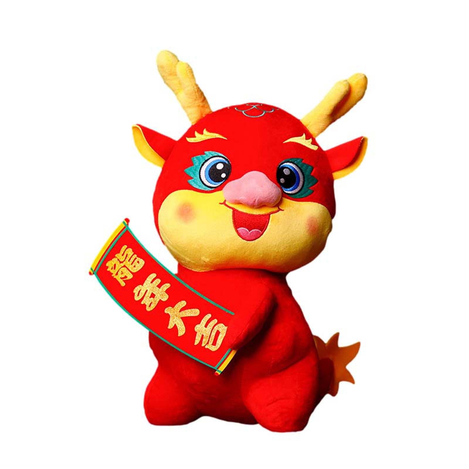 TUTUnaumb Chinese New Year Dragon Stuffed Animal Mascot Dragon Plush ...