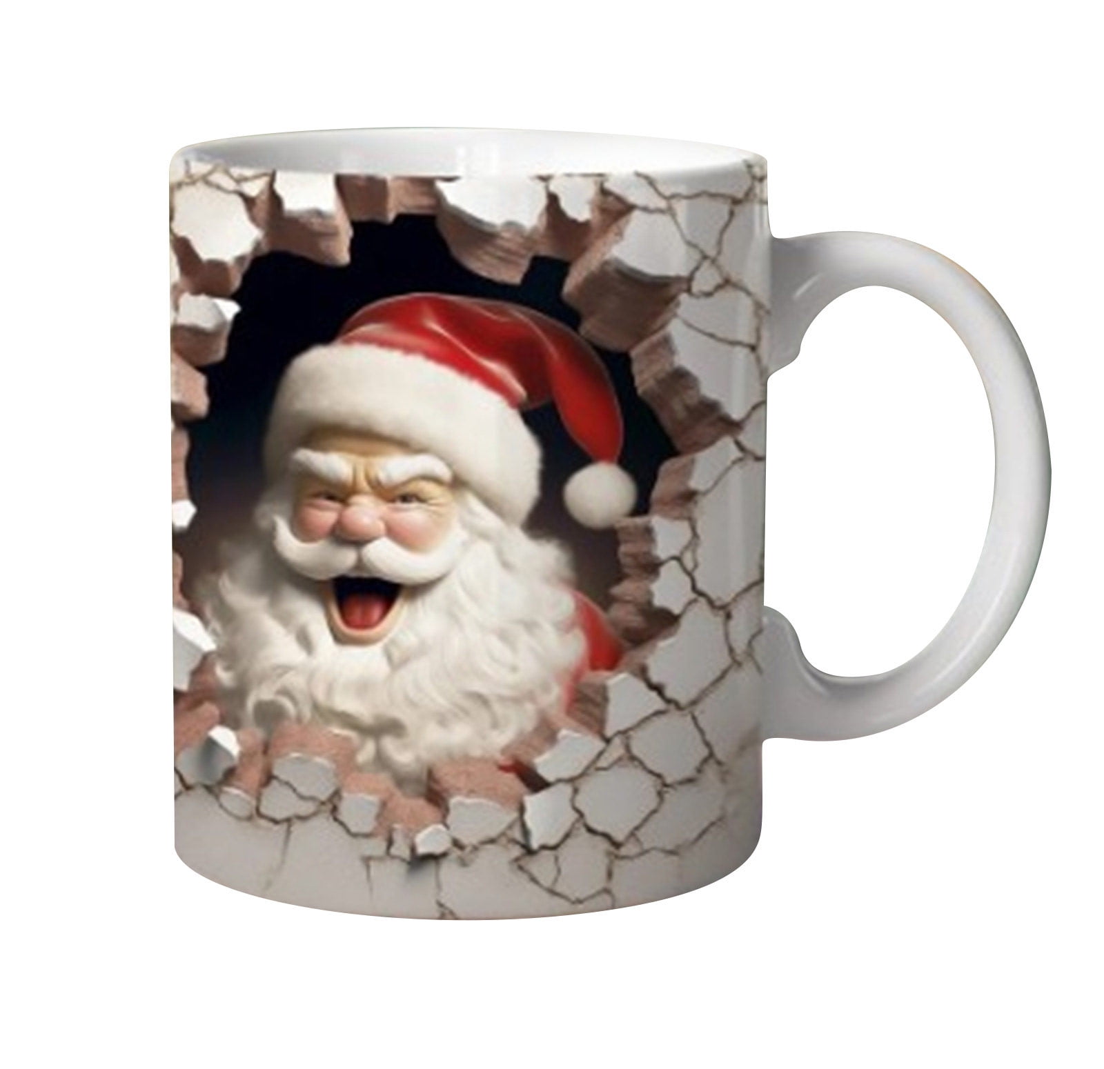 TUTUnaumb Christmas Santa Claus Ceramic Coffee Mark Cup Santa Claus ...