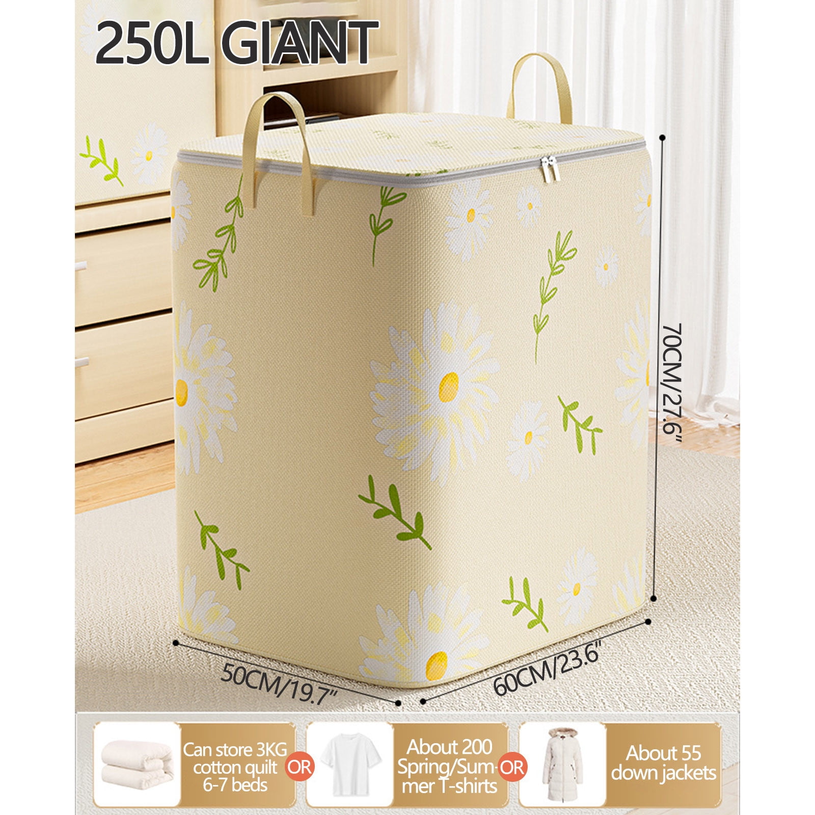 TUTUnaumb Clothes Storage Box, Household Super Large Capacity Wardrobe ...