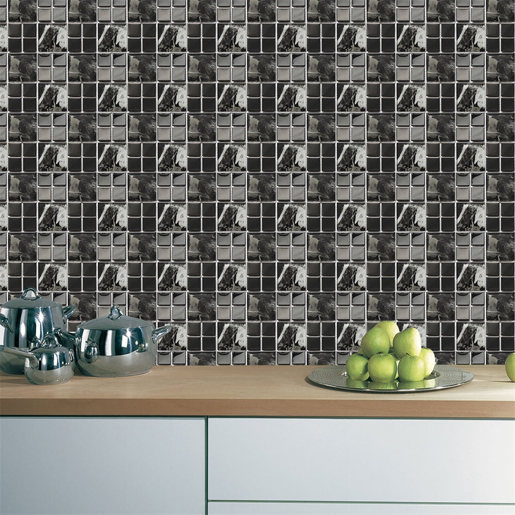 TUTUnaumb DIY 3D Self Adhesive Wall Tile Sticker Vinyl Home Kitchen ...