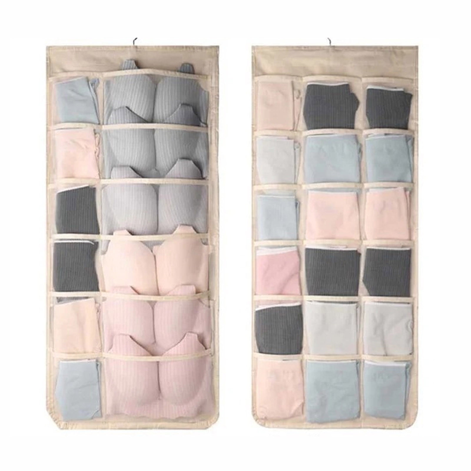 TUTUnaumb Dust-proof Bag Wall-mounted Organizer Bag Double Bread Bag ...