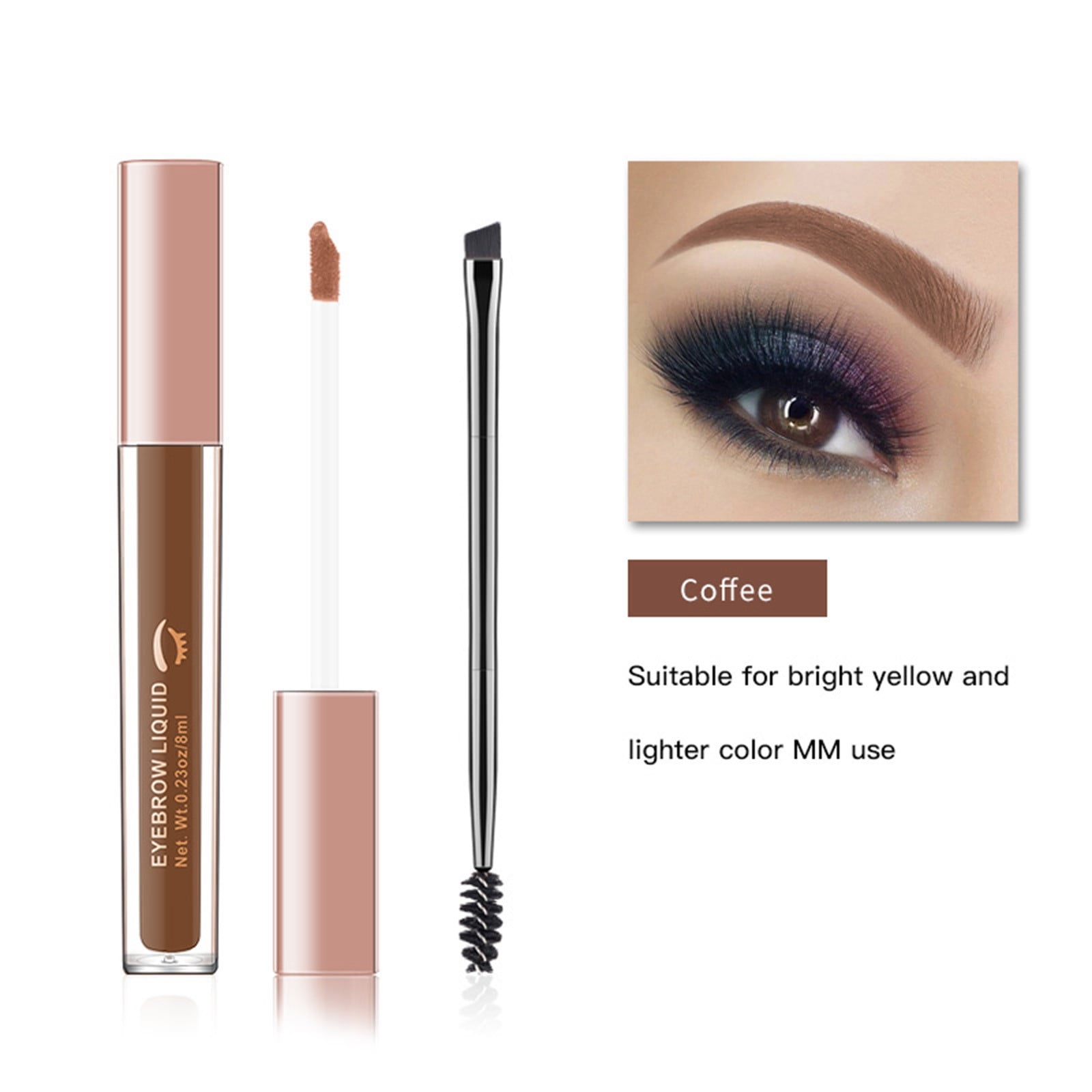 TUTUnaumb Four-Color Liquid Eyebrow Cream, And Non-Slour Eyebrow Liquid ...