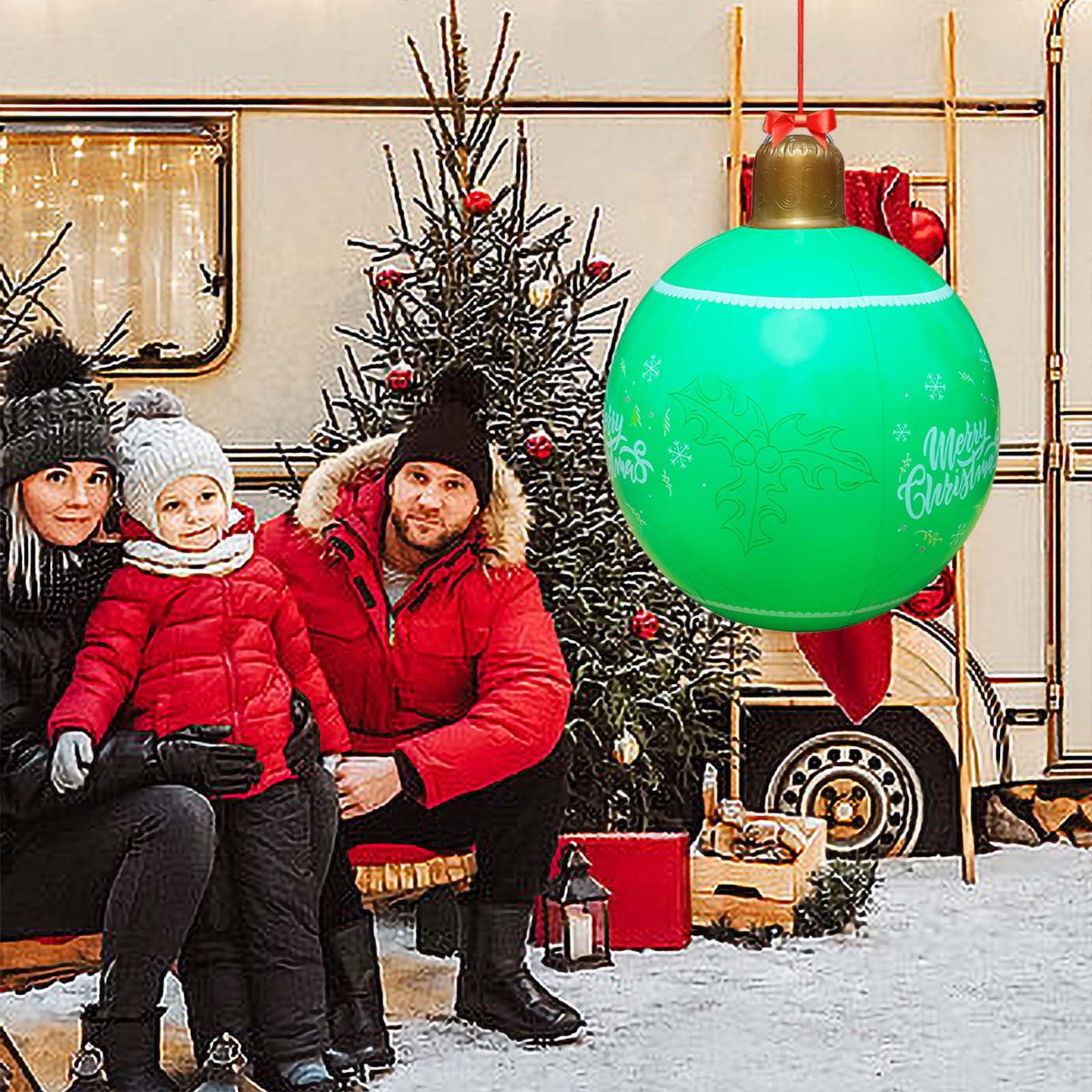 TUTUnaumb Giant Inflatable Christmas Ornaments Balls, Large Christmas ...