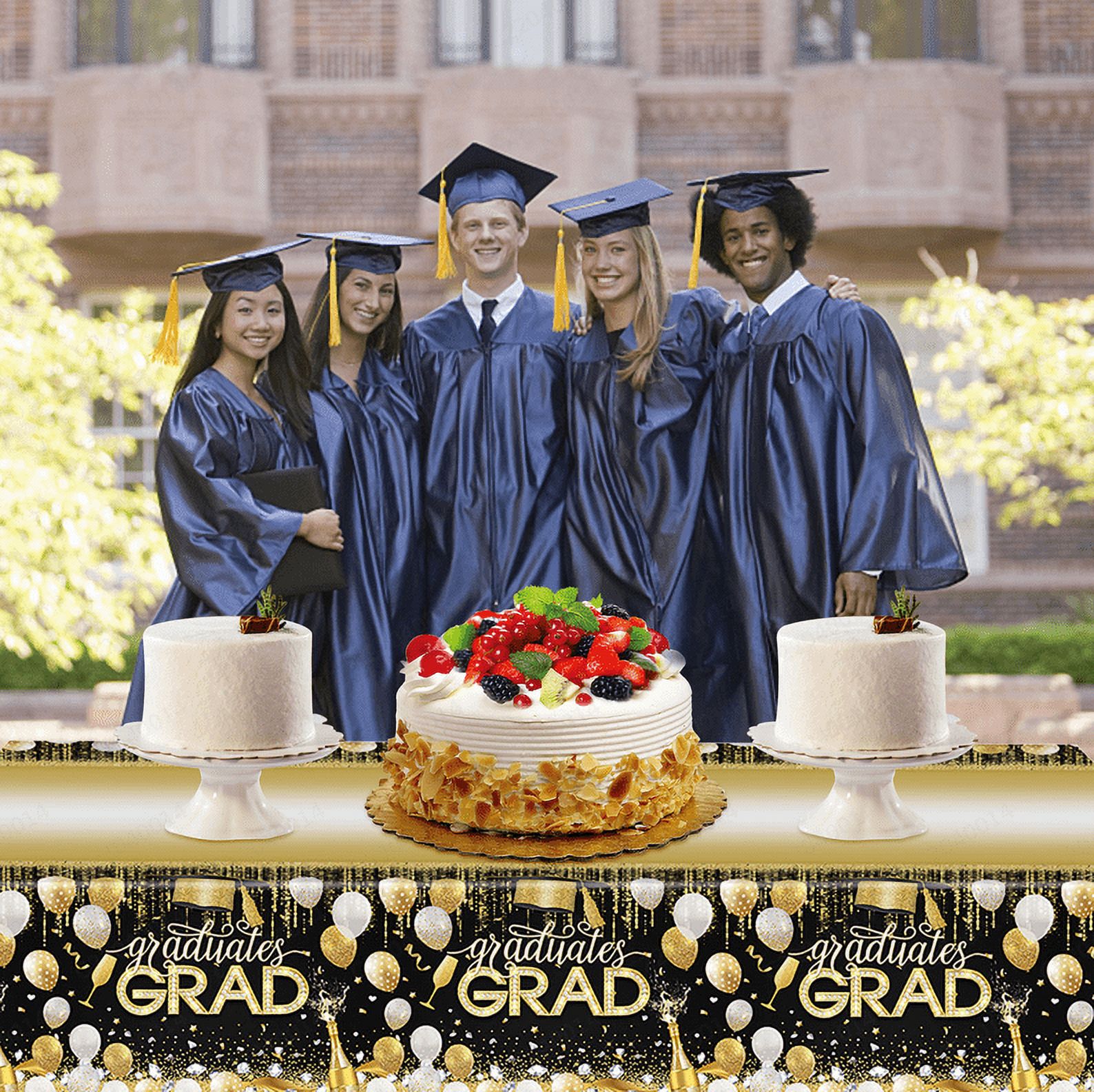 TUTUnaumb Graduation Tablecloths Rectangular Plastic Tablecloth ...