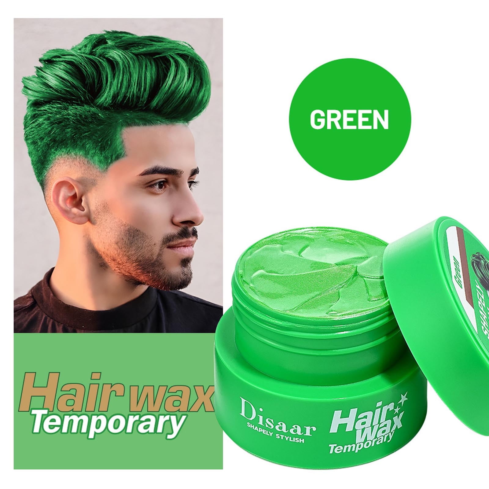 TUTUnaumb Hair Dye Temporary Hair Color Wax, Washable Modelling Hair ...