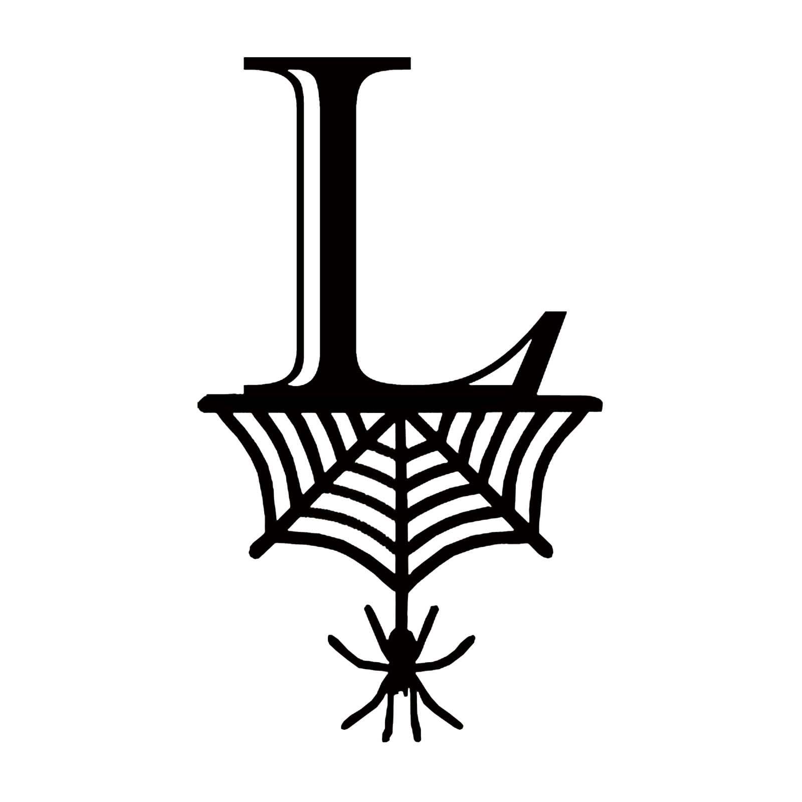 TUTUnaumb Halloween 26 Letter Hang Tag Spider Web Hanging Ornaments ...