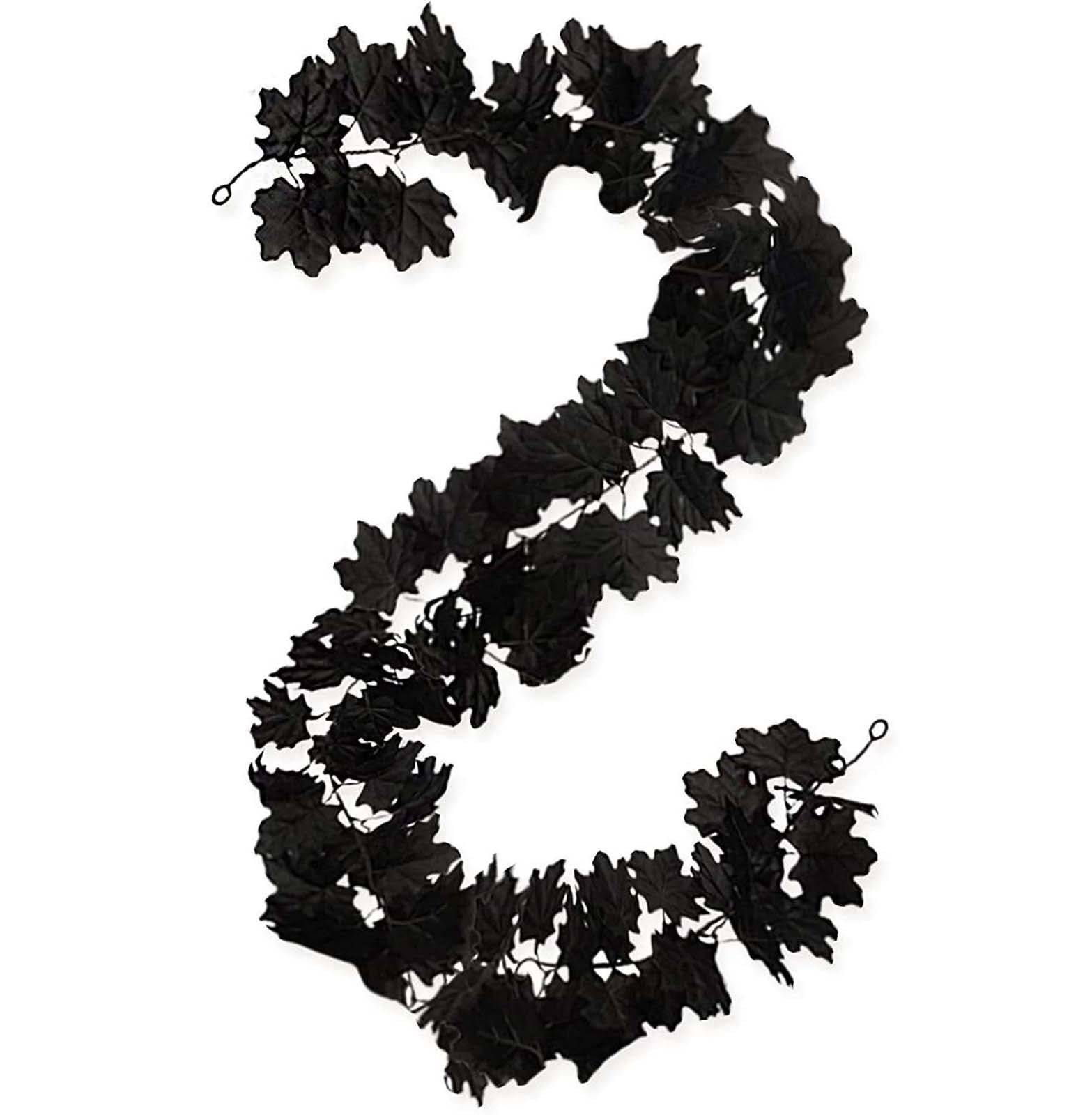 TUTUnaumb Home Interior Wall Hanging Black Simulation Maple Leaf ...