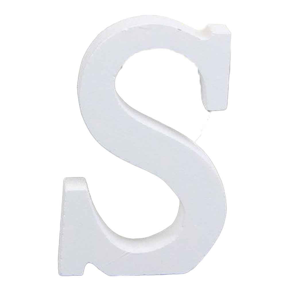TUTUnaumb Letters Ornaments Wood Wooden Letters White Alphabet Wedding ...
