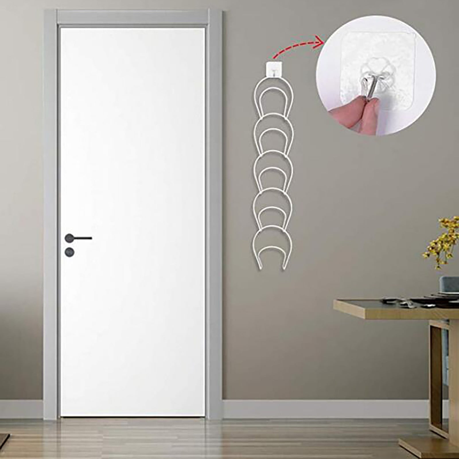 TUTUnaumb Multi-layer Hanging Type Chain Coat Hook Bag Hat Storage Rack ...