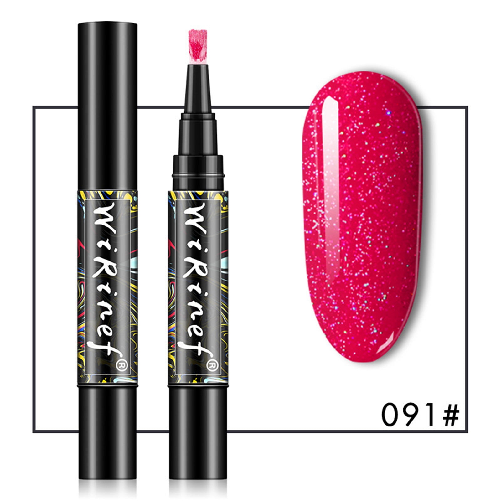 TUTUnaumb Nail Polish Pen, 3 IN 1 One Step Nail Gel Pen Brush For Nail ...