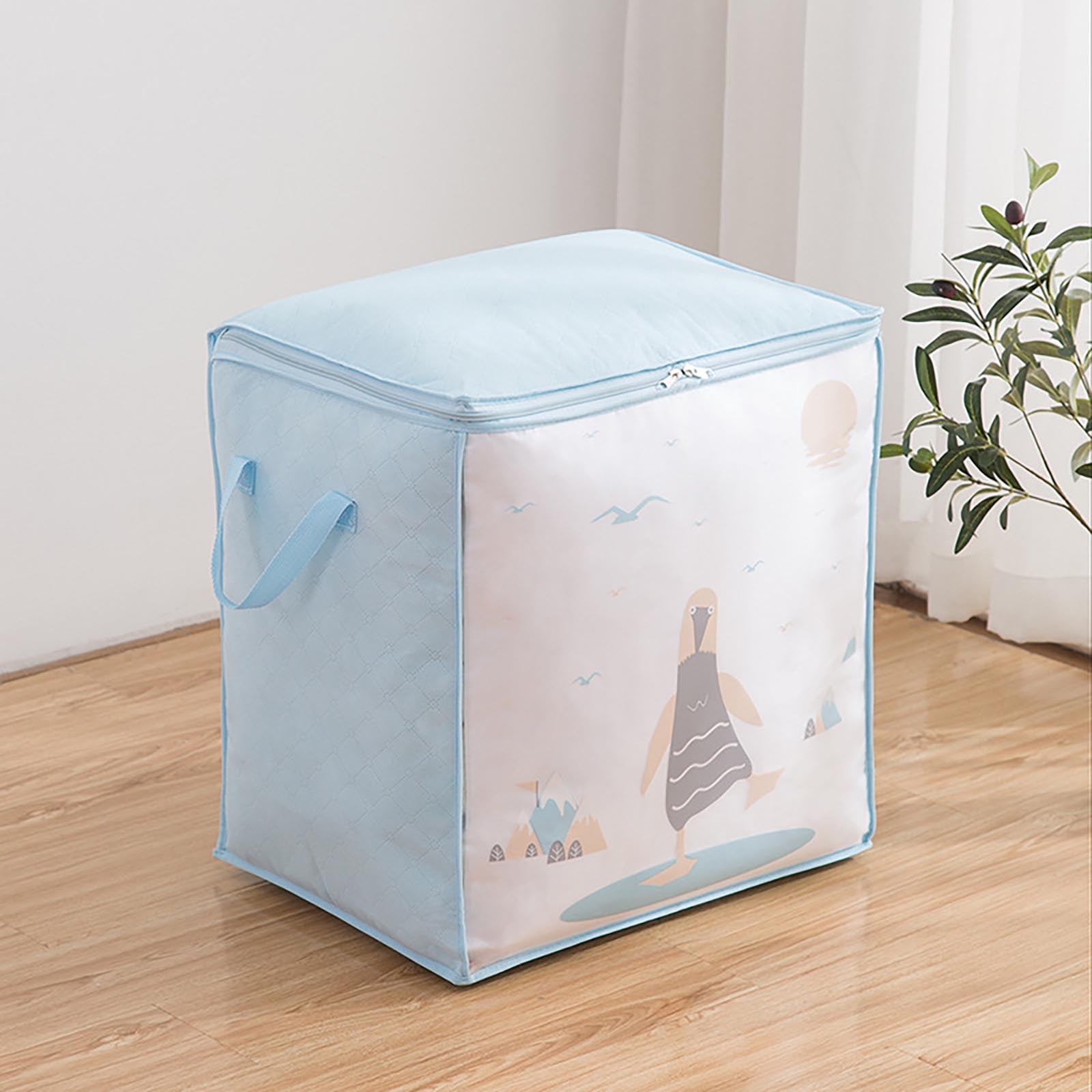 TUTUnaumb Non-woven Clothes Quilt Storage Bag Foldable Wardrobe Storage ...