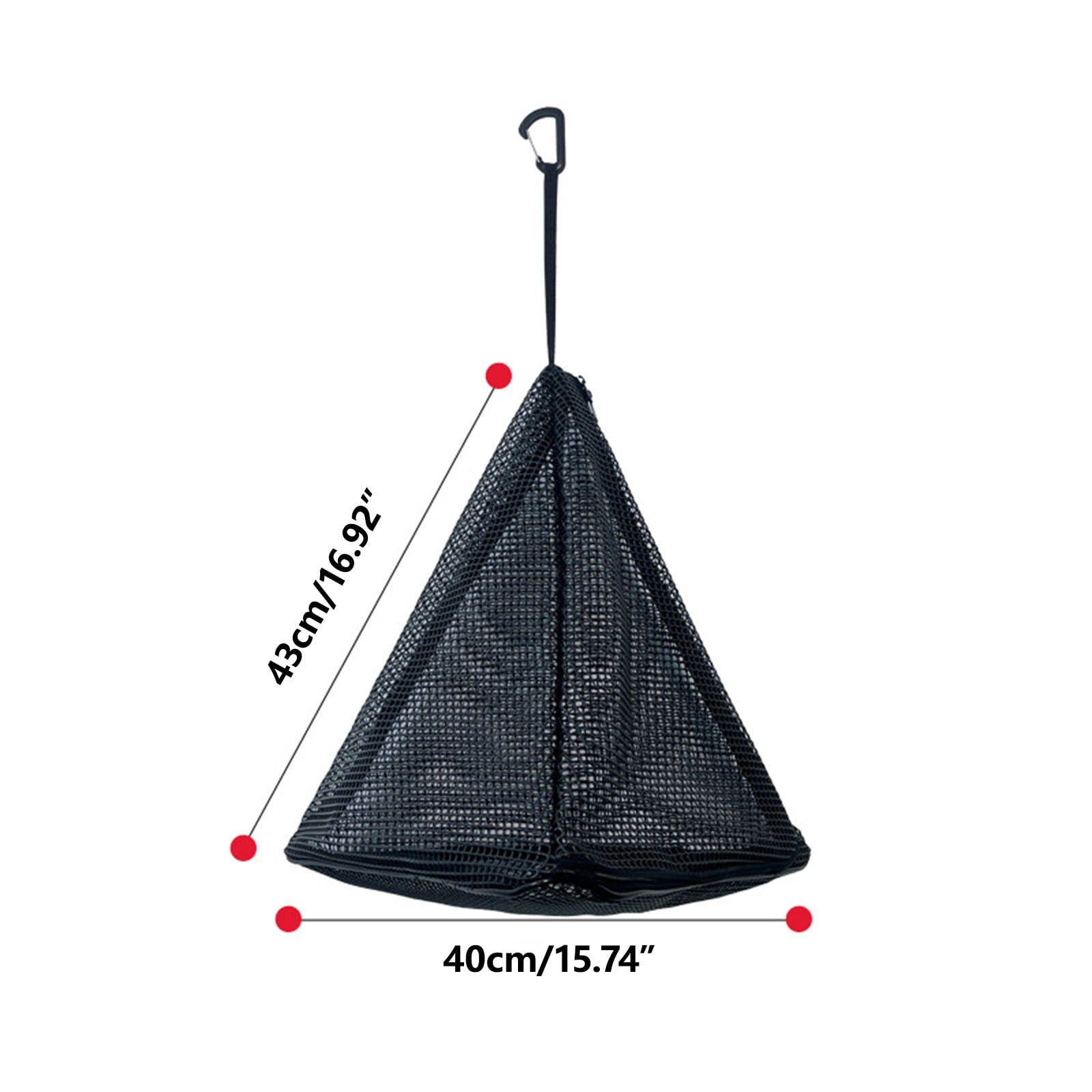 TUTUnaumb Outdoor Triangular Drying Net Foldable Storage Net Camping ...