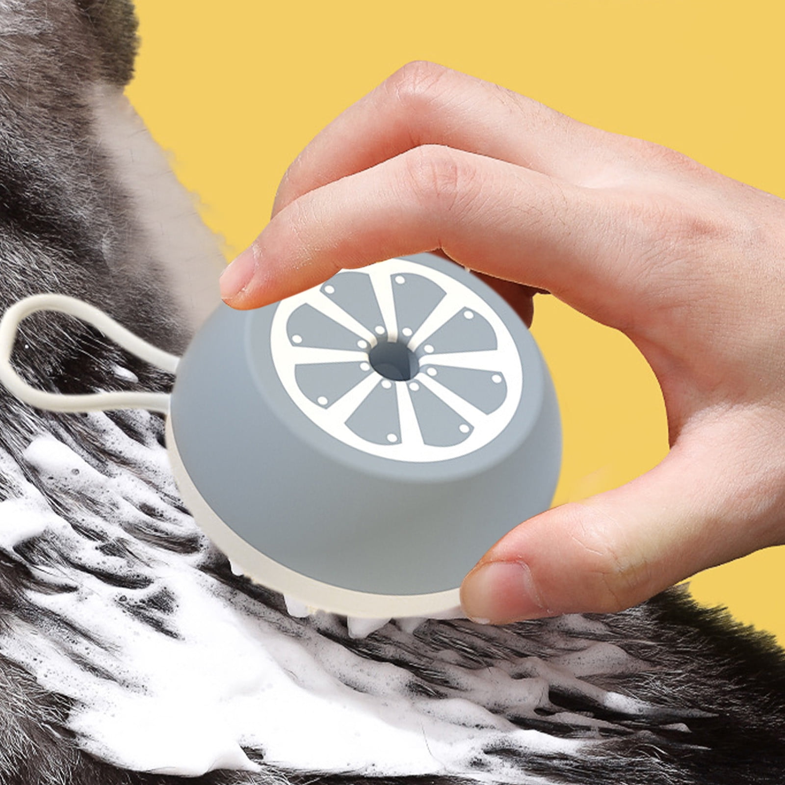 TUTUnaumb Pet Grooming Bath Massage Brush with Soap and Shampoo ...