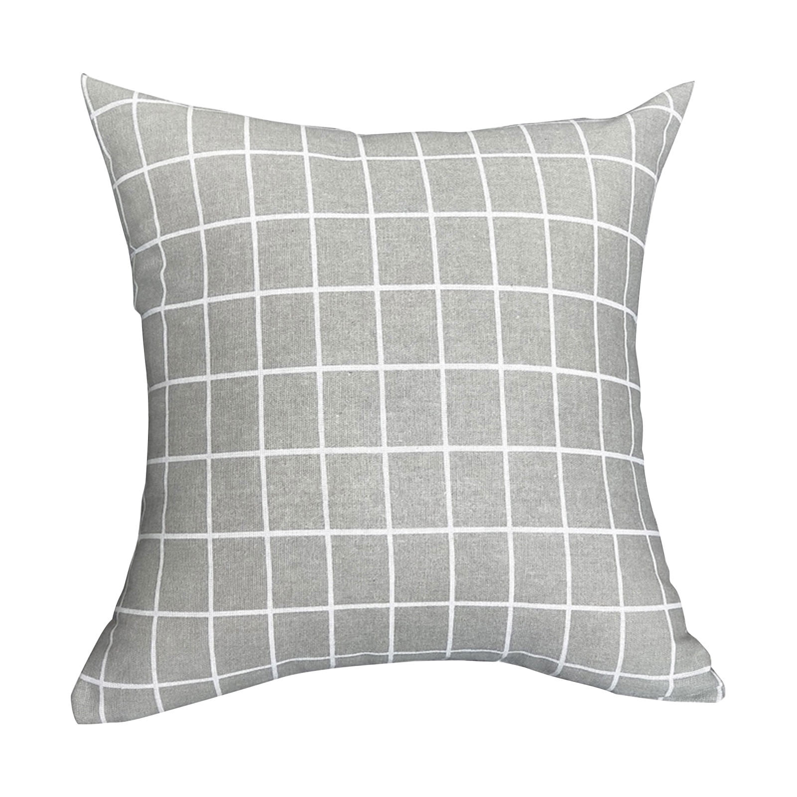 TUTUnaumb Plaid Boho Throw Pillow Covers 15.7”x15.7”, Decorative Square ...