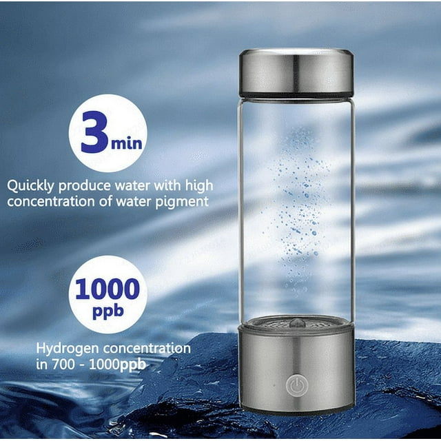 TUTUnaumb Hydrogen Water Generator, Portable Water Ionizer, Silver ...