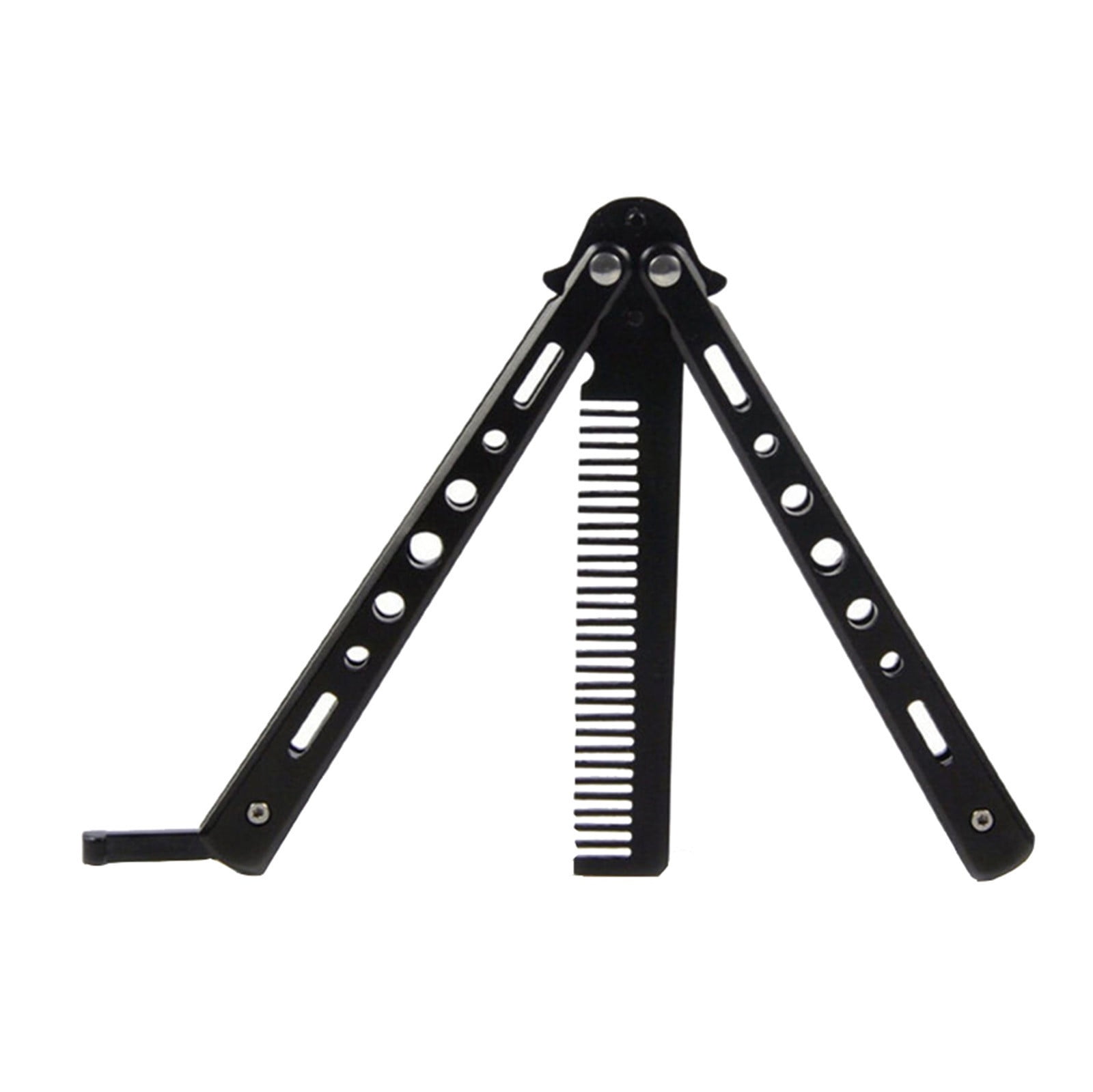 TUTUnaumb Unsharpened Practice Knife Butterfly Comb, Training Tool for ...