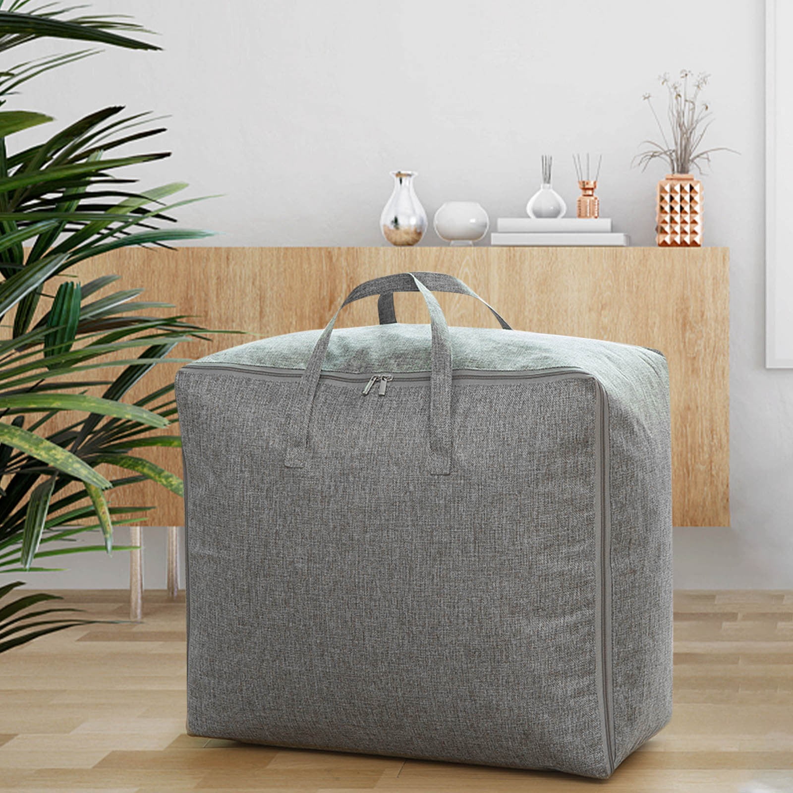 TUTUnaumb Reusable Storage Bags With Strong Handles & Zippers, Heavy ...