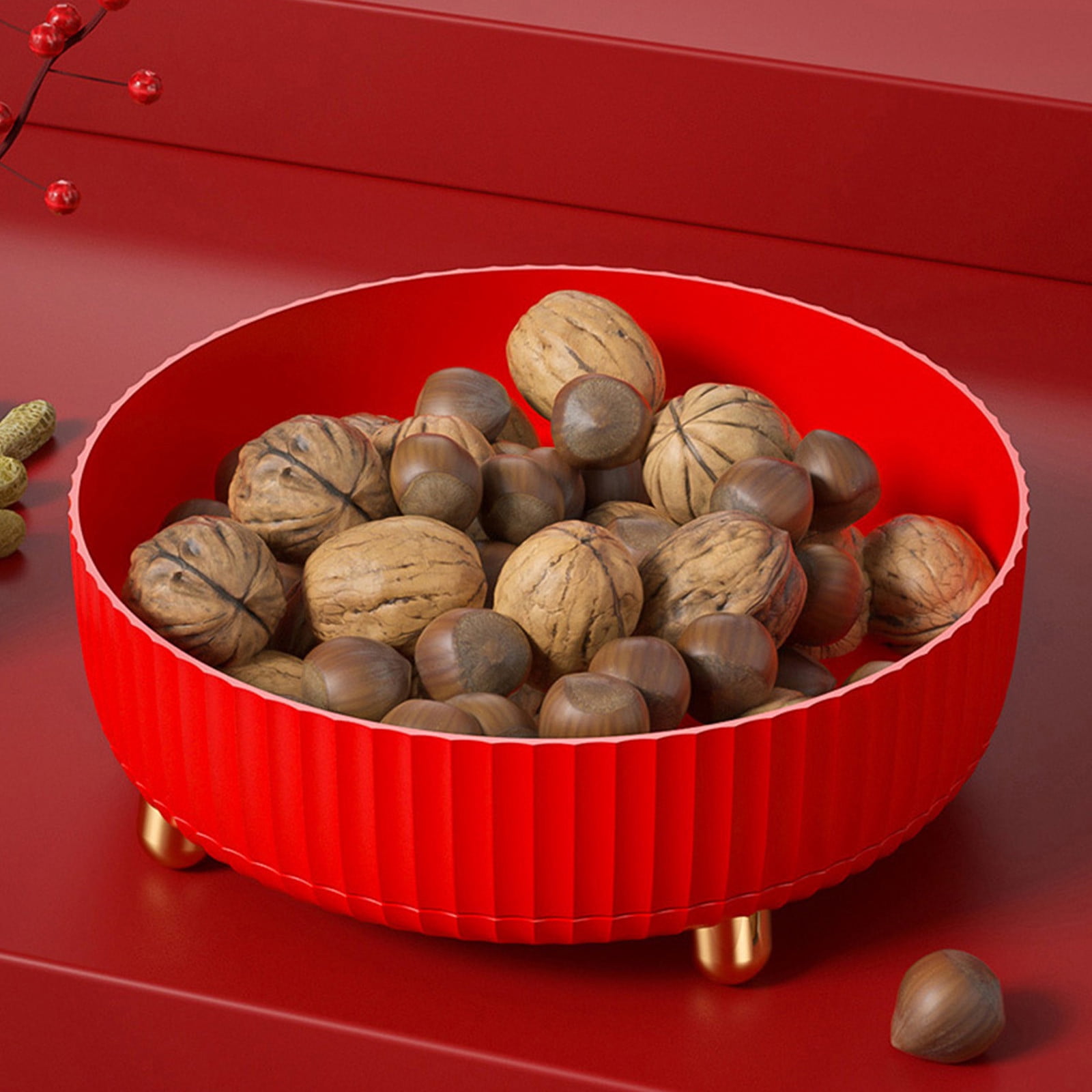 TUTUnaumb Snack Storage Tray Creative Fruit Tray, 5 segmented Candy ...