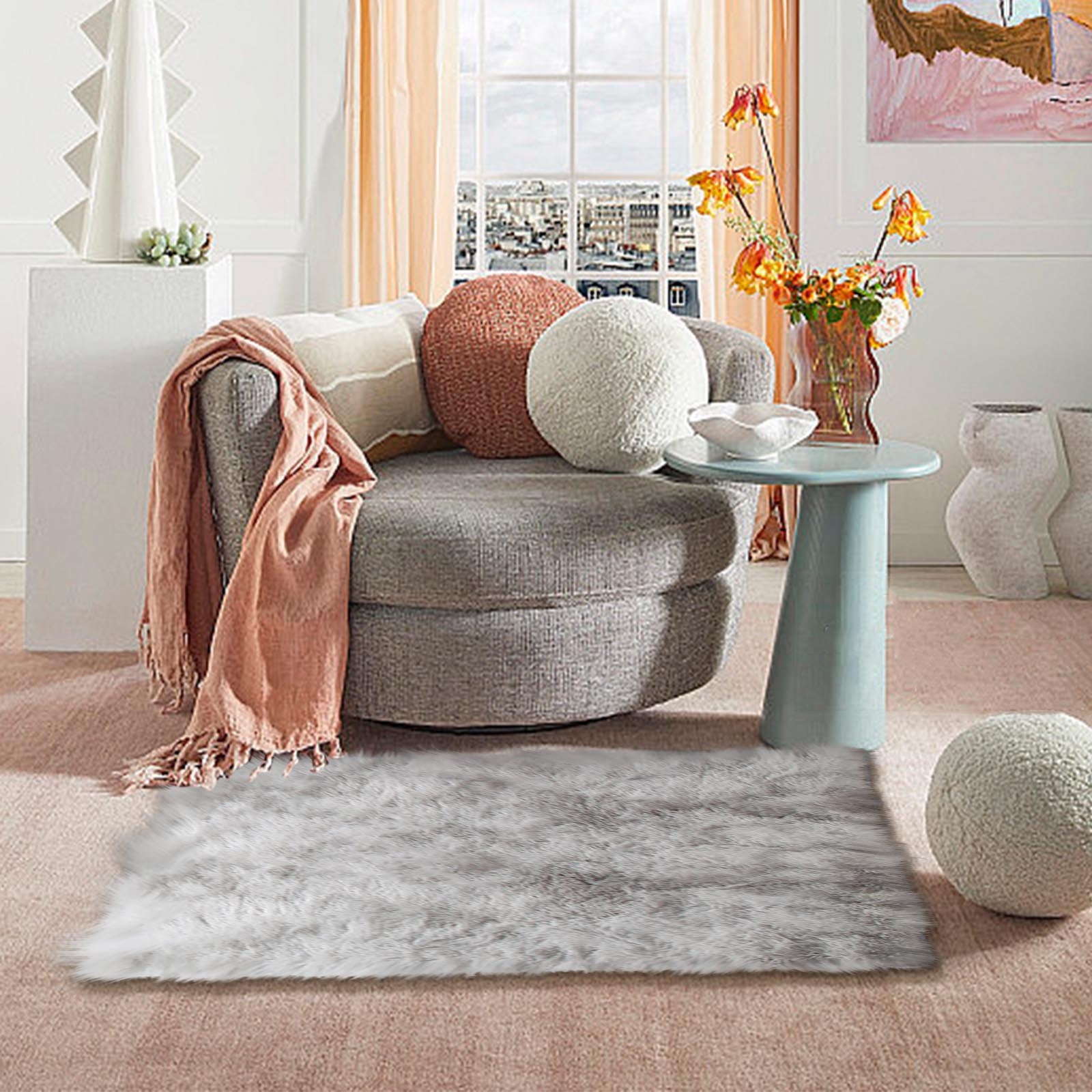 TUTUnaumb Soft Area Rugs for Living Room Bedroom 1.9x5.2 Feet Fluffy ...