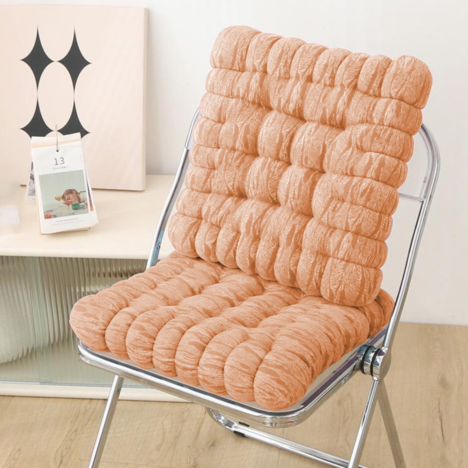 TUTUnaumb Square Biscuit Shaped Seat Cushion Soft Comfy Plush Thickened ...