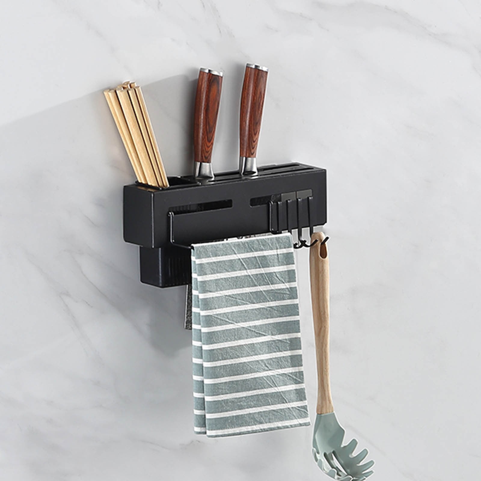 TUTUnaumb Stainless Steel Multi-function Knife Block Wall-mounted Knife ...