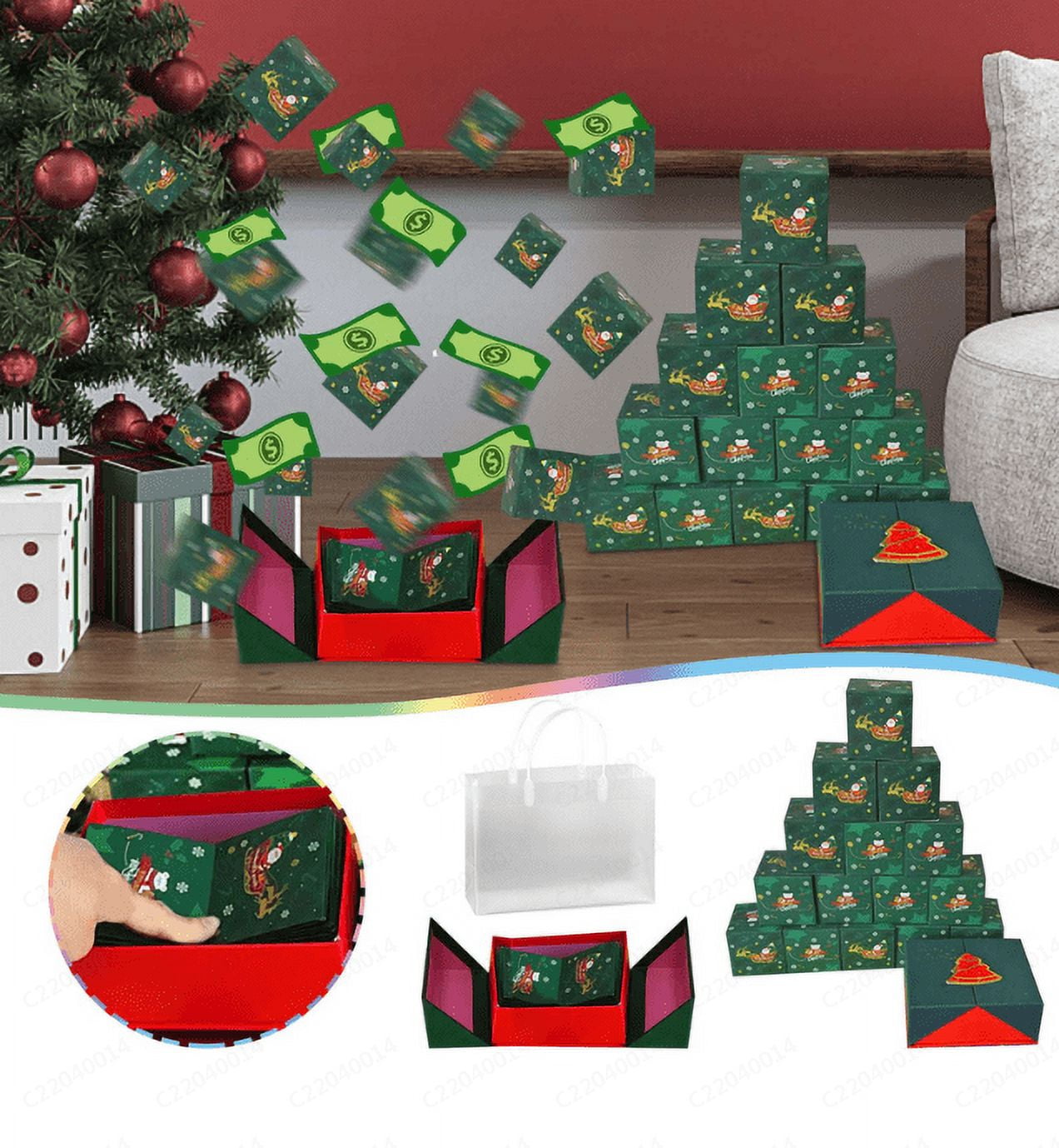 TUTUnaumb Surprise Gift Box Explosion for Money, Unique Folding ...