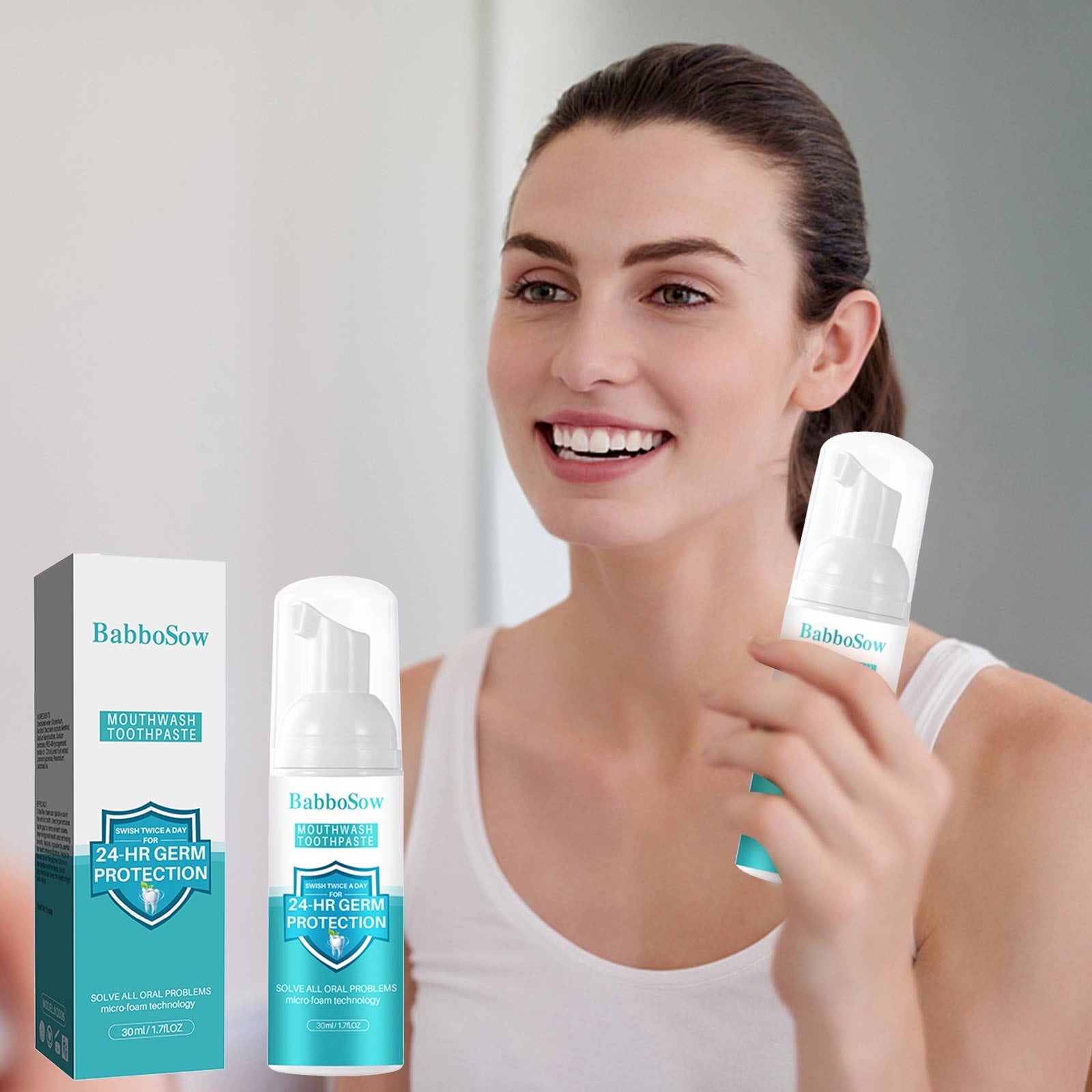 TUTUnaumb Toothpaste Cleansing Foam, 30ml Baking Soda Toothpaste ...