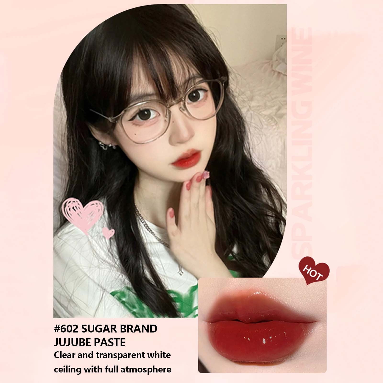 TUTUnaumb Water Gloss Mirror Face Lip Glaze Non Fading Non Staining Cup ...