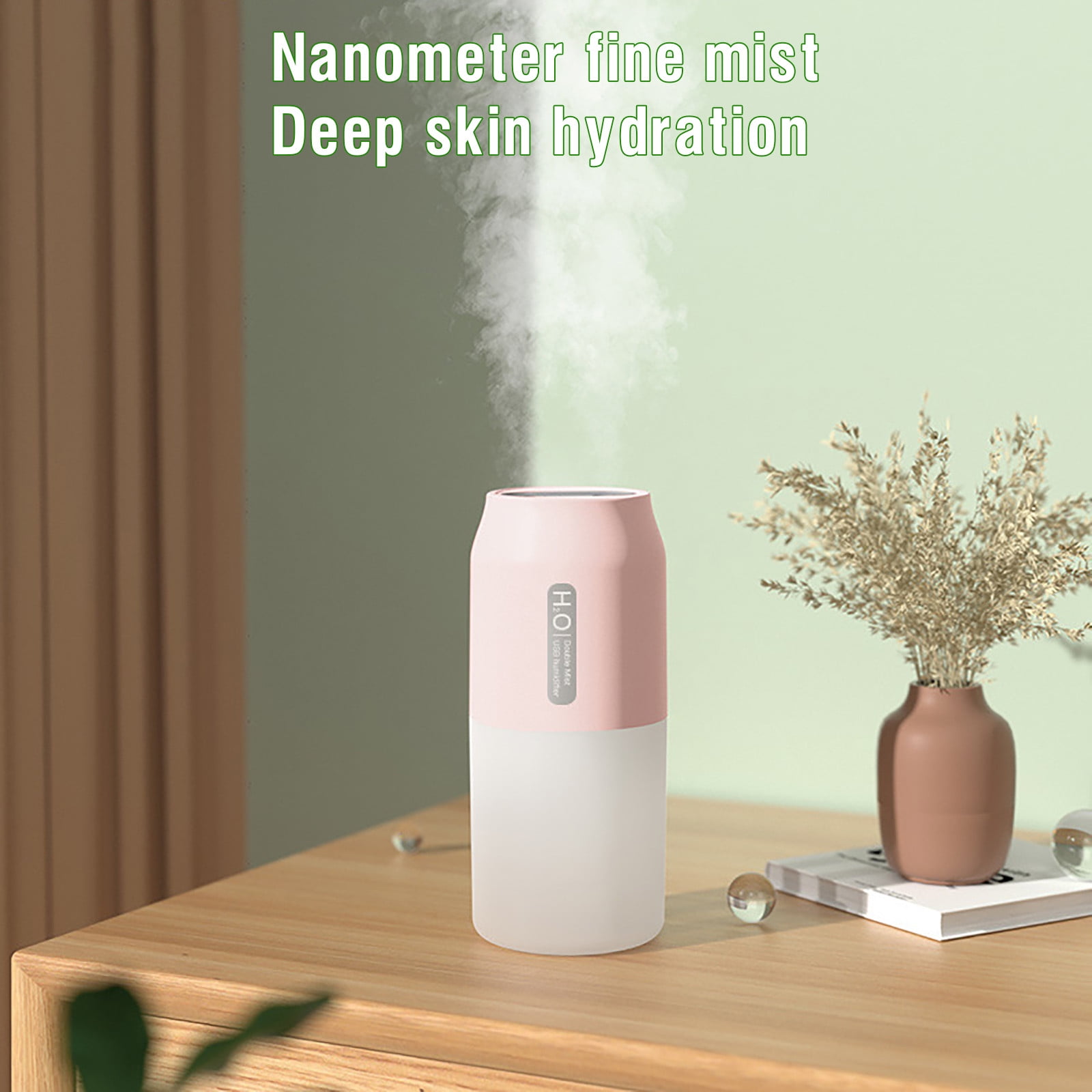 TUTUnaumb Wireless Dual Jet Humidifier USB Portable Desktop ...