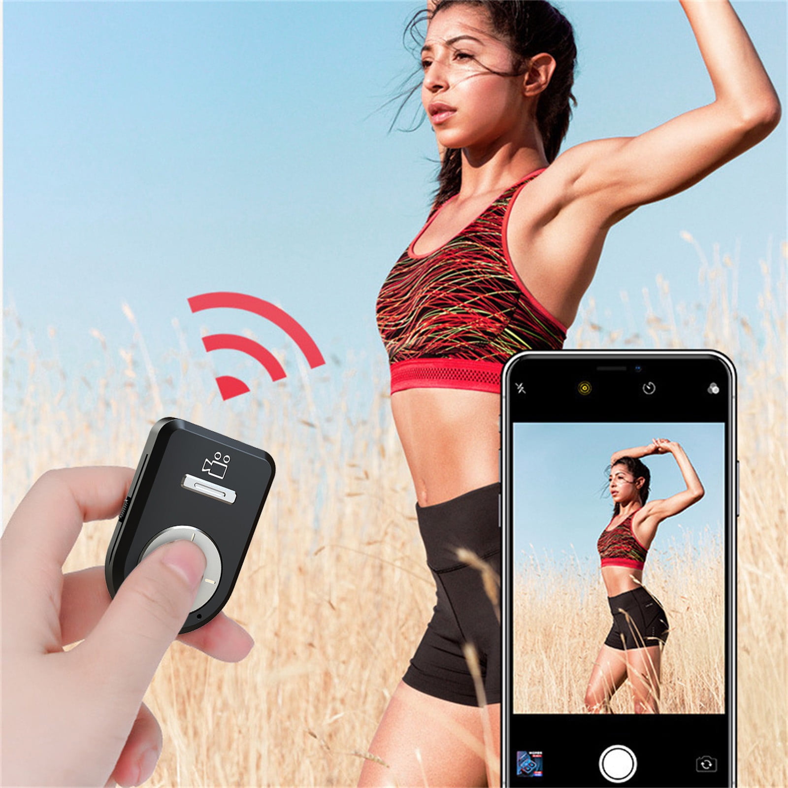 TUTUnaumb Wireless Smartphone Camera Remote Control for Photos & Videos, Bluetooth Remote ...