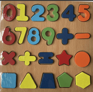 TUTUnaumb Wooden Montessori Toddler Puzzles, Wooden Peg Number and ...